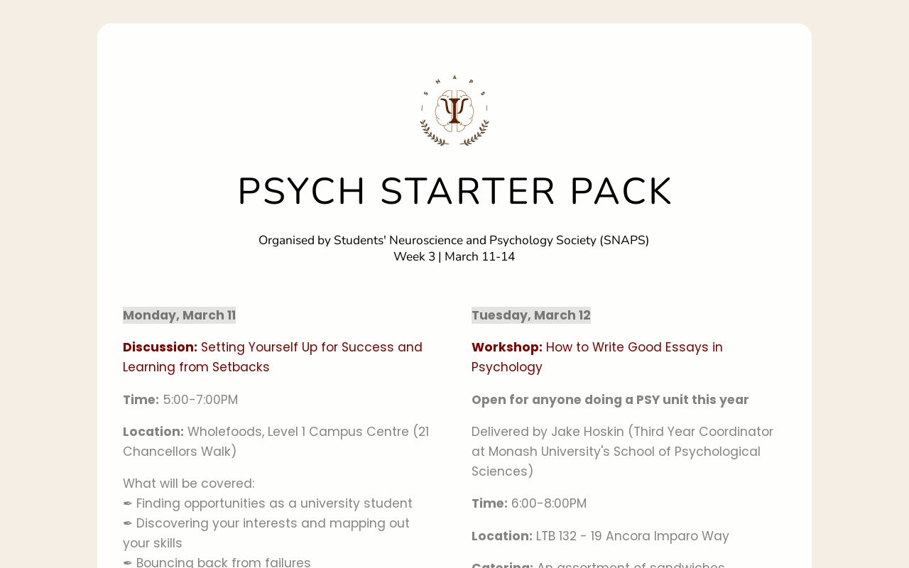 PSYCH STARTER PACK